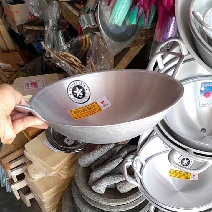 Wajan Katel Kuali No 11 Bahan Alumunium Bintang Satu | Lazada Indonesia
