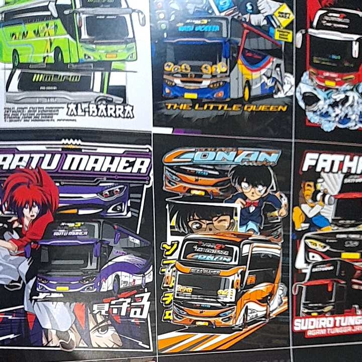 STIKER BUS BASURI ISI 36 KOTAK /STIKER BUS BASURI/STIKER BUS VIRAL ...