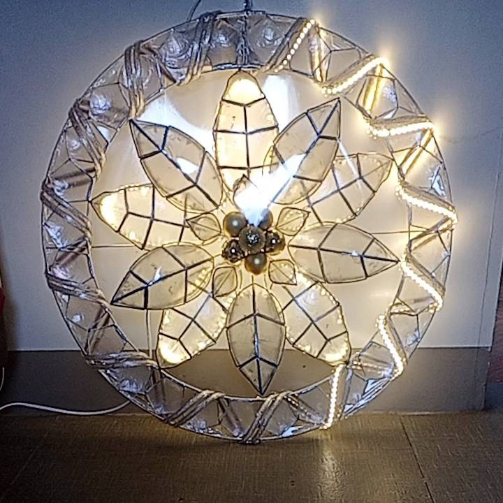 TORI'S CAPIZ STORE OF HANDICRAFTS - POINSETTIA ALL LED PAROL 25 INCH IN ...