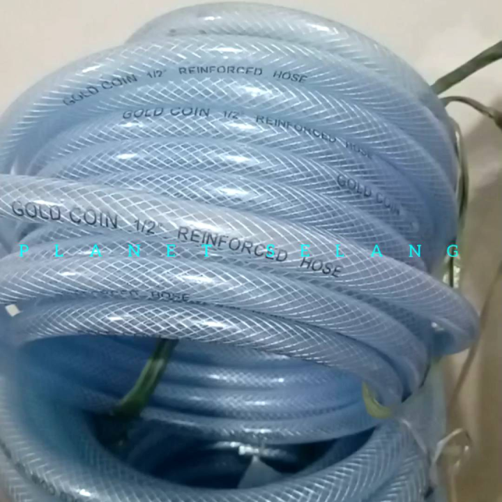 Selang Air 1/2 Inchi Tebal 2 MM 50 Meter Selang Benang Bening Murah ...