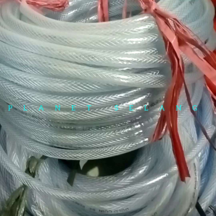 Selang Air 5 Meter 1/2 Inch Tebal 1 MM Benang Bening Murah | Lazada ...