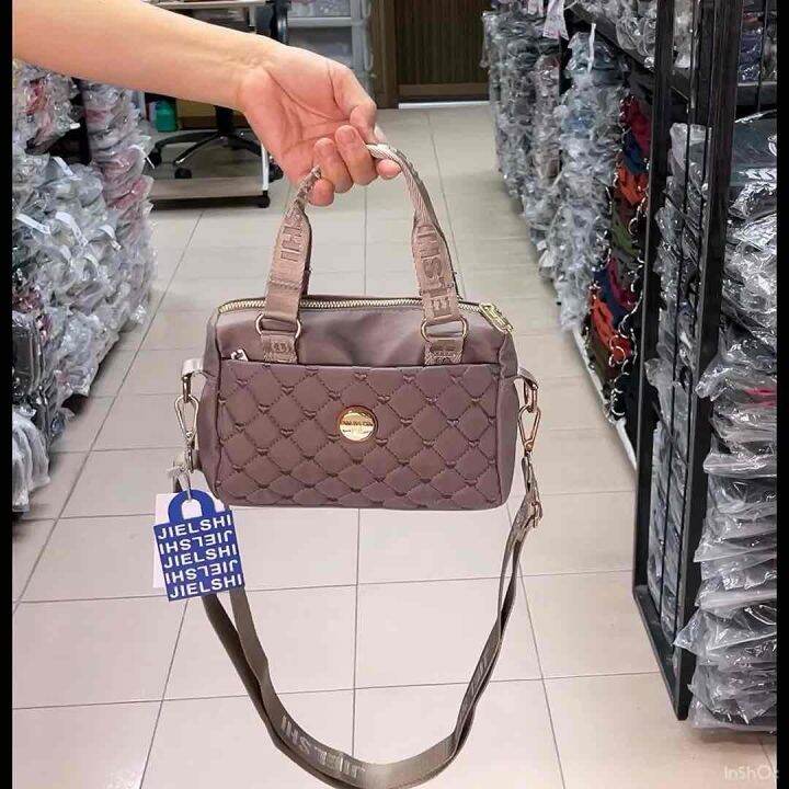 #JIELSHI ขนาด8นิ้ว#กระเป๋าผู้หญิง#กระเป๋าถือ แบบมีสายสะพายยาว N03-70 | Lazada.co.th