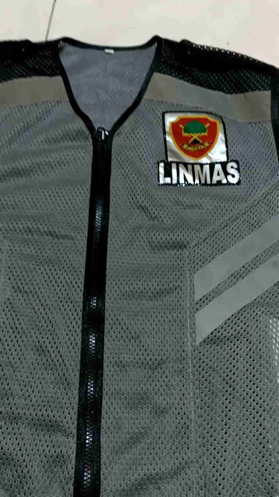 Rompi linmas terbaru /rompi abu/ rompi jaring abu | Lazada Indonesia