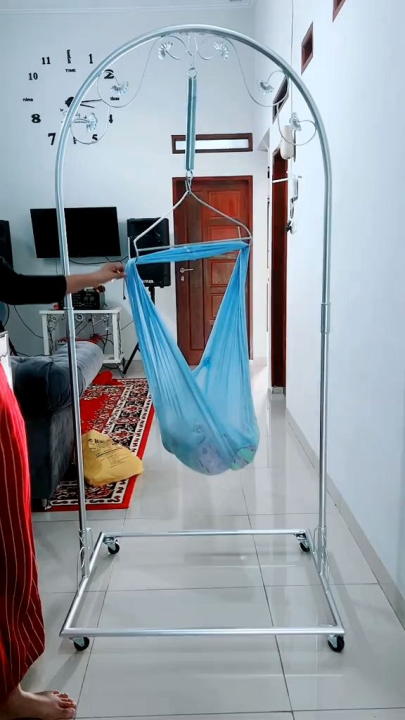 tiang ayunan bayi roda kunci + per | Lazada Indonesia tiang ayunan bayi roda kunci + per | Lazada Indonesia