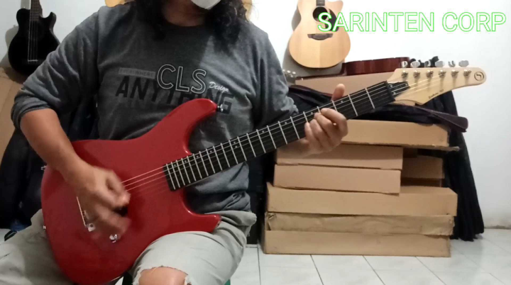 Gitar elektrik SAMICK SS-51 Merah siap buat belajar, manggung, atau ...