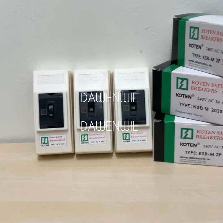 KOTEN KSB-M Mini Safety Breaker 2 Pole | 10A | 20A | 30A | Dawenwil ...