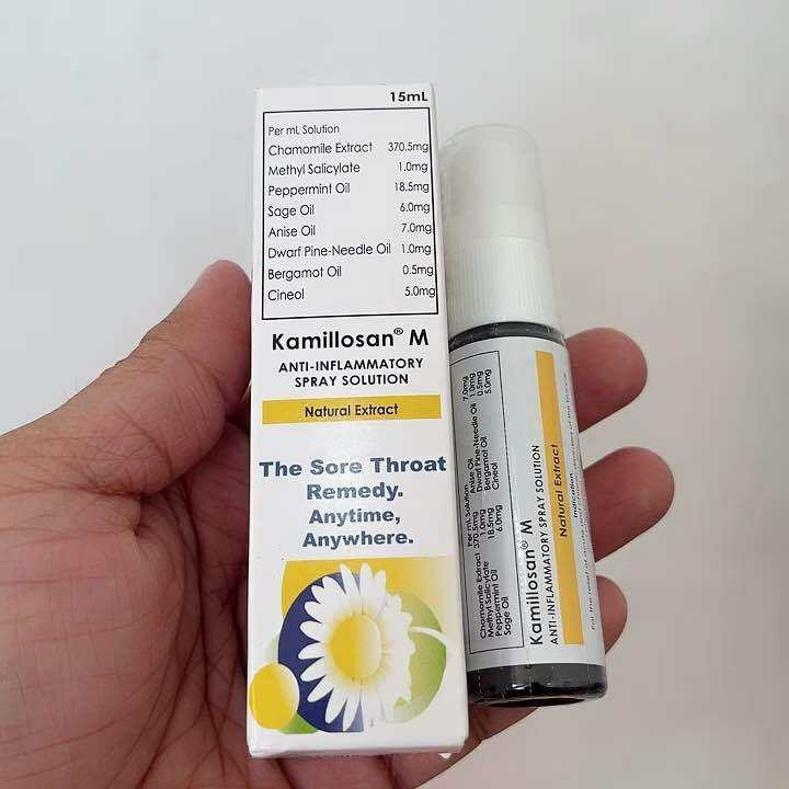KAMILLOSAN SPRAY SOLUTION SORE THROAT REMEDY 15ml OCT 2025 Exp | Lazada PH