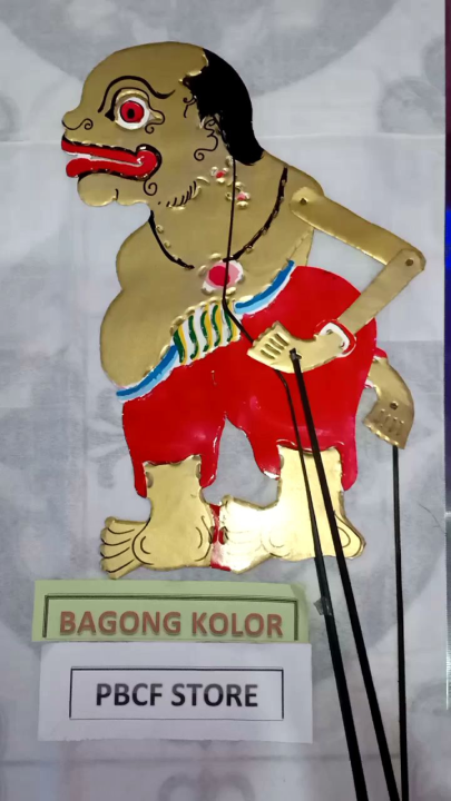 Wayang Bagong Kolor Abang Merah Kiseno Ukuran +-55cm | Lazada Indonesia