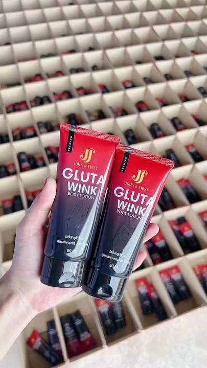 1แถม1กลูต้าวิ้งค์ Gluta wink body lotion ลดรอยแตกลาย คนท้องใช้ได้ ก้น ...