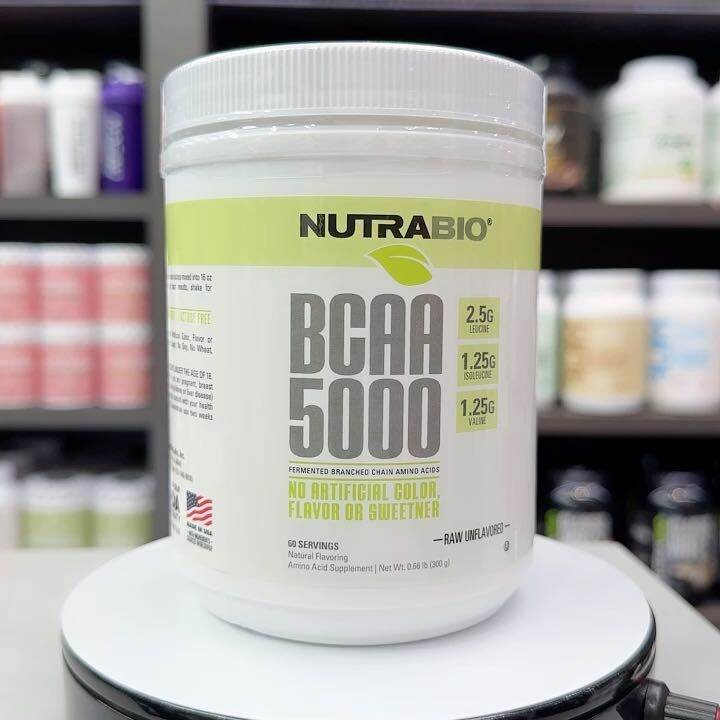 Nutrabio BCAA 5000 Powder - 60 Servings กรดอมิโนป้องกันการสลายตัวของ ...