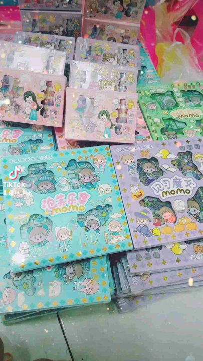 sticker momo sticker viral sticker anti air isi 100 | Lazada Indonesia