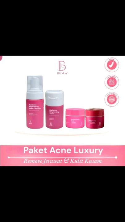 PAKET ACNE LUXURY BG SKIN / BG SKINCARE / BEAUTY GLOW SKINCARE | Lazada ...