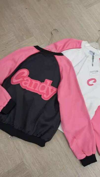 Cotton Candy Jacket เสื้อแจคเก็ตโอเวอร์ไซส์ทูโทน | Lazada.co.th