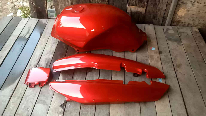 honda tiger 2000 paket body dan tengki warna merah marron tiger lawas ...