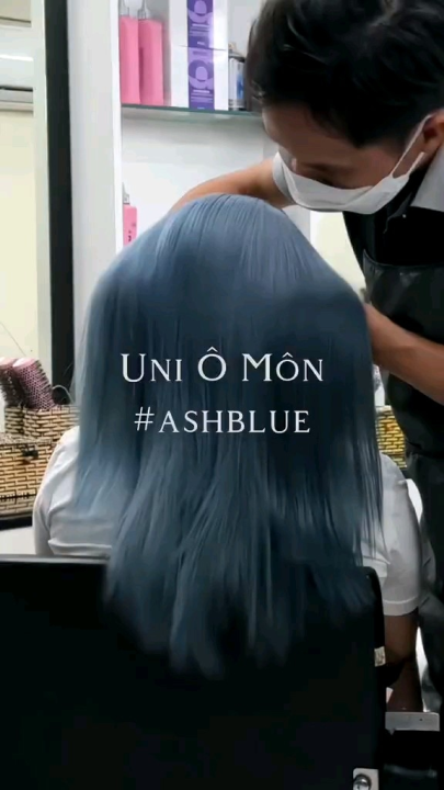 ICE BLUE / Ash Grey Blue / Ash Blue Grey Color Dye Colour Cream dye⚡ ...