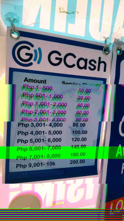 Gcash Cash in / Cash out / With Eyelet 13oz Tarpaulin Media thickness ...