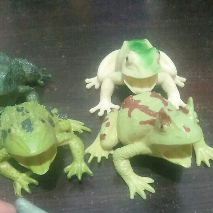 MAINAN KARAKTER KATAK/KODOK FIGURE KATAK/KODOK KARET BISA BUNYI ...