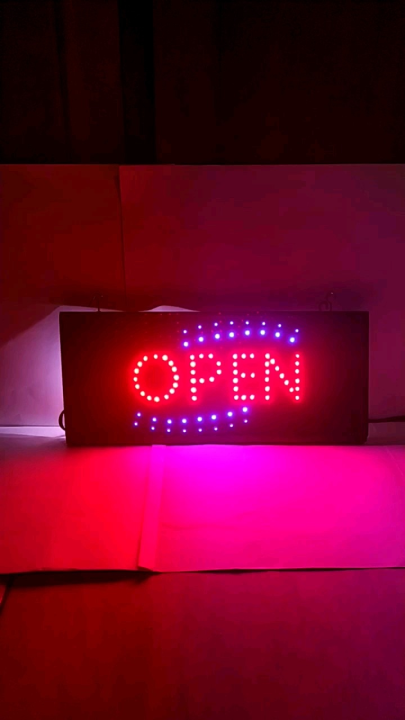 lampu led sign tulisan open | Lazada Indonesia