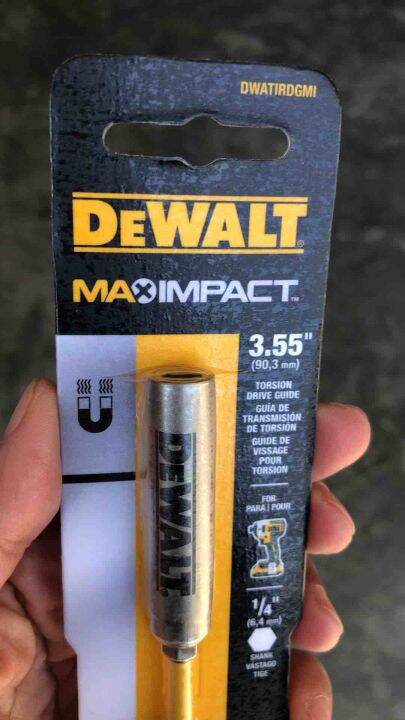 Dewalt MAX IMPACT 1/4 in. Impact Rated Torsion Drive Guide Bit Holder ...