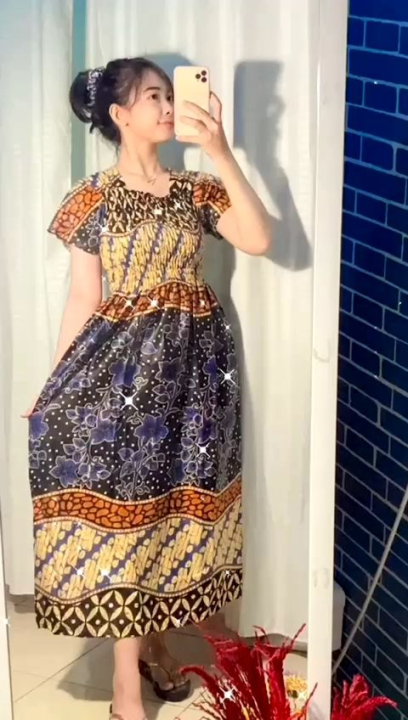 dress/daster MIDI starla daster kerut solo daster rayon solo daster ...