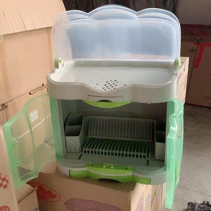 Uniglobal High Quality Mini Floral Dish Cabinet Dish Rack Dish Cabinet ...