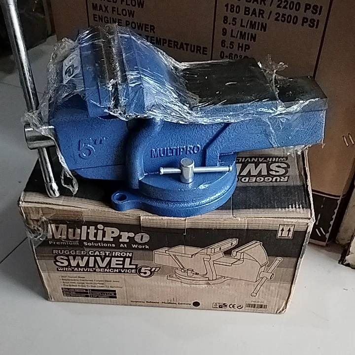 Ragum 5" MULTIPRO rotasi 360 derajat Catok paron 5in rotate Swivel with ...