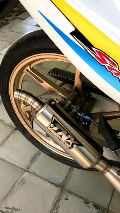 Knalpot Satria 2 Tak Standar Racing Stainless TNX Racing Exhaust ...