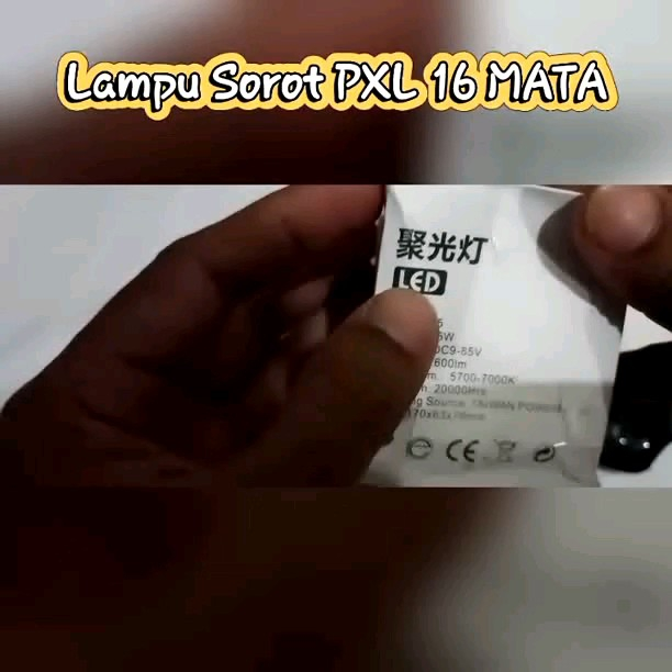 Lampu LED Bar Tembak CREE Motor 16 Titik Pipih 2 Baris Lampu Sorot ...