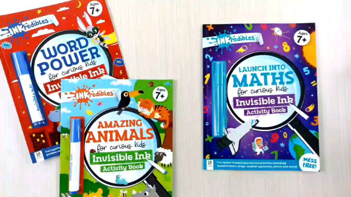 HINKLER INKREDIBLES WORD POWER FOR CURIOUS KIDS INVISIBLE INK ACTIVITY ...