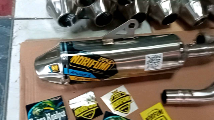 Knalpot SCORPIO TRAIL Norifumi Rocket 4 Kompetisi Full System Untuk ...
