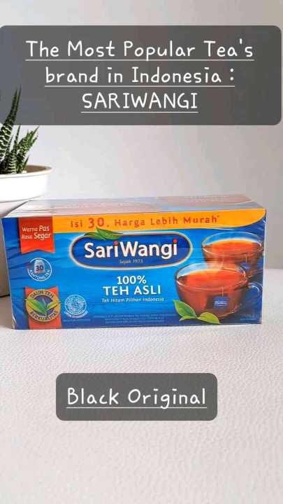 Unilever Indonesia Sariwangi Jasmine Tea 25 TeaBags Indonesian Original ...