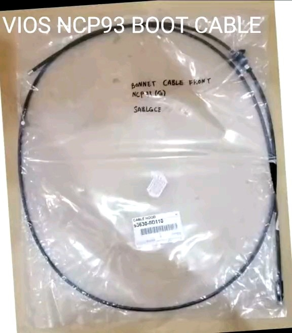 *ORIGINAL TOYOTA NCP93 VIOS 2007-2010 FRONT BONNET HOOD CABLE & REAR ...
