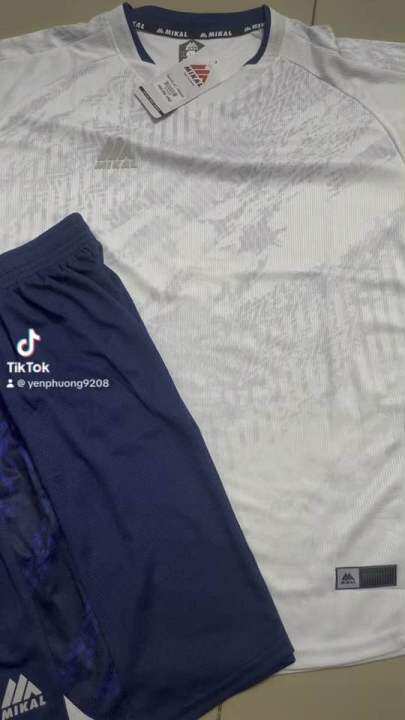 Quần áo đá bóng không logo Mikal Ravid - có In tên số theo yêu cầu, vải ...