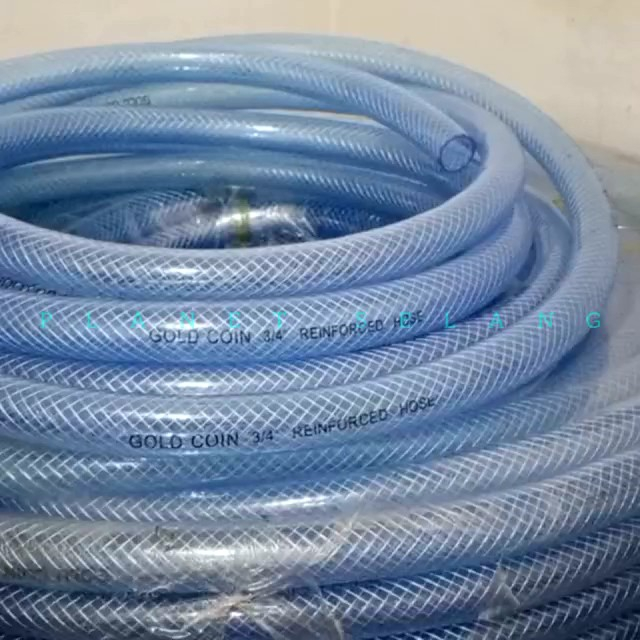 Selang Air 20 Meter 3/4 Inch 2 MM Selang Air Serat Benang Selang Air Benang Bening Selang Air ...