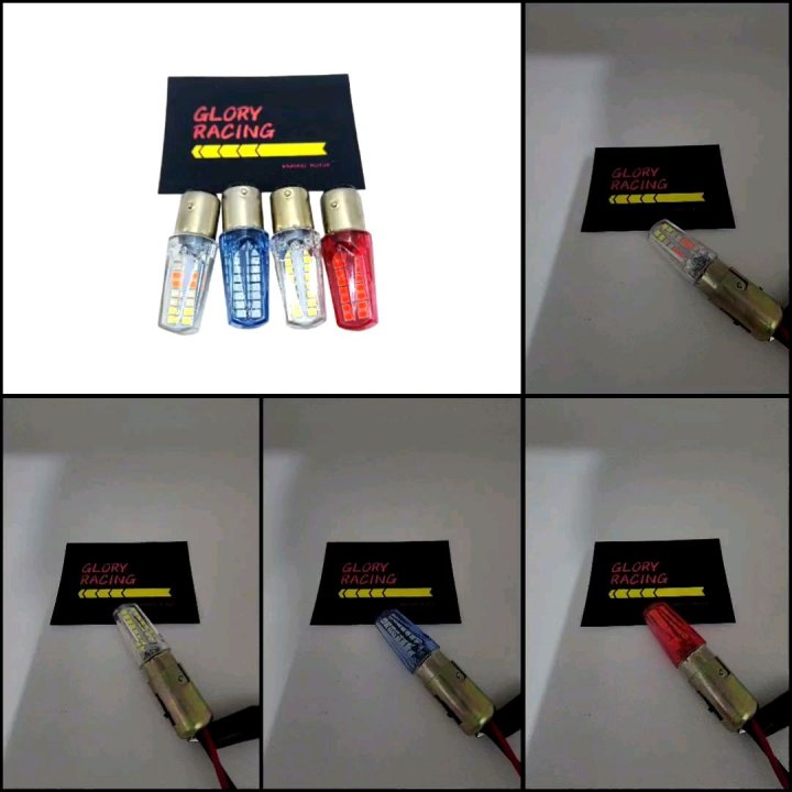 Lampu Stop Rem Motor Variasi Model Piramid Running Dan Kedip Arus DC ...