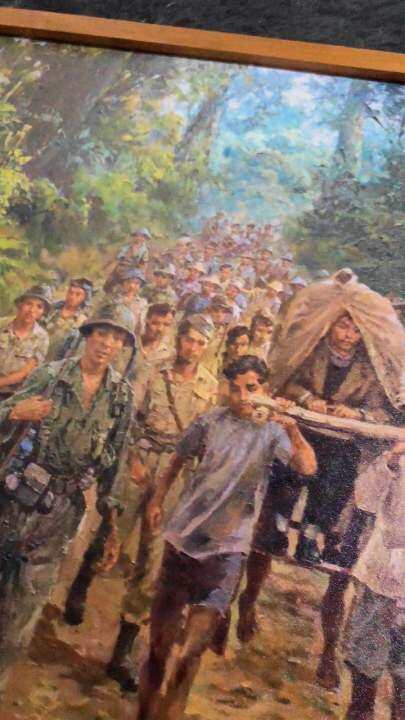 Hiasan Dinding Lukisan Cetak Jend Sudirman Ditandu Saat Perang Gerilya ...