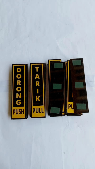Akrilik Sign Tanda Tarik Dorong Pintu | Lazada Indonesia
