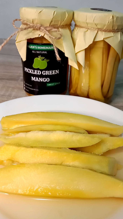 Arjen's Homemade Sweet Style Pickled Green Mango (Burong Manga) 8 oz ...