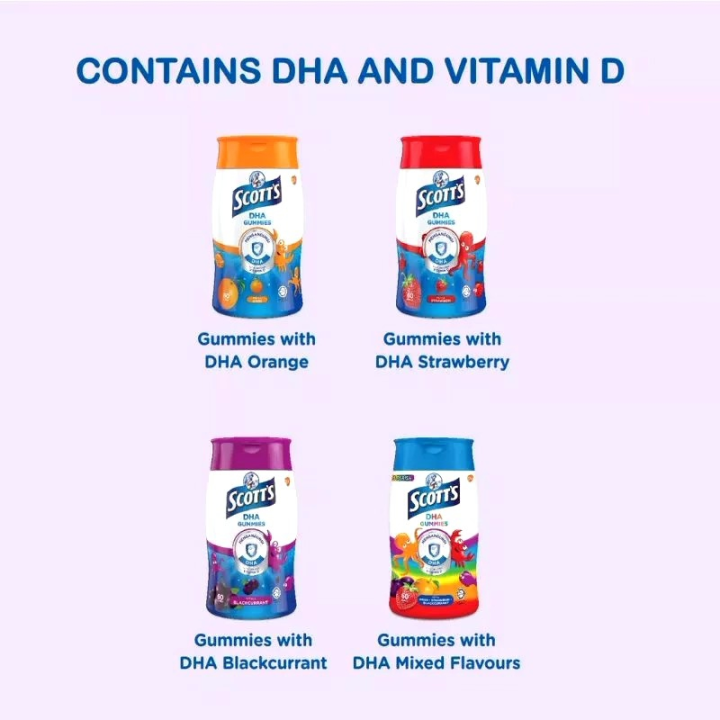 SCOTT'S MULTIVITAMIN GUMMIES / SCOTT'S DHA GUMMIES 60'S | Lazada