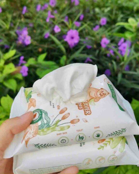 ⚡️[sale 1 ลัง 36ห่อ] ทิชชู่เปียกออแกนิค baby beaver organic baby wipes ...