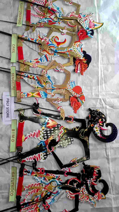 Wayang Paket 5 Bimo Gatutkaca Sengkuni Cakil Kartomarmo | Lazada Indonesia