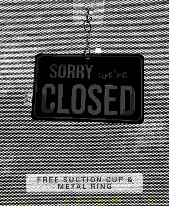 Open Close Store Signage made Sintra Board with Free Hook Wall-mounted ...