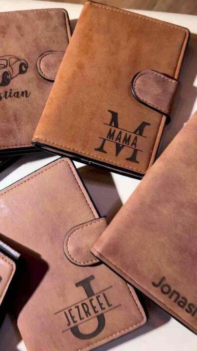Personalized Gamuza Leather Passport and Passbook Holder Cover (Laser ...