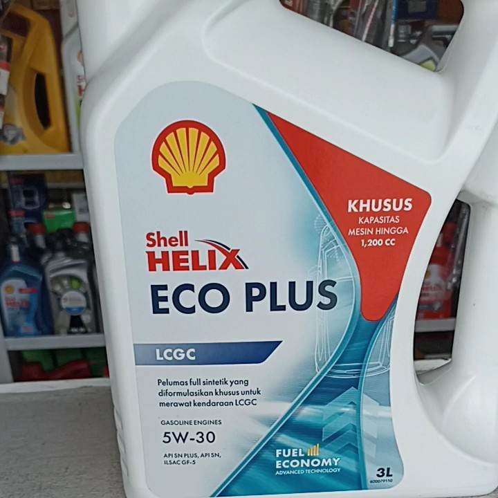 OLI SHEL HELIX ECO PLUS LCGC 5W-30 API SN PLUS ADVANCED TECHNOLOGY ...