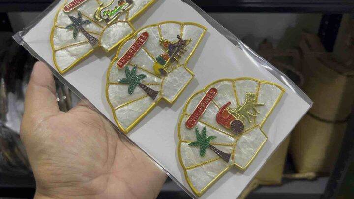 Set of 3 Ref Magnet / Fridge Magnet Fan with Philippine Icons Design ...