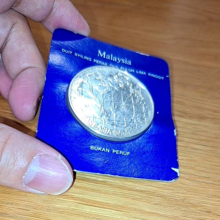 1977 9th South East Asia SEA Games Sukan Asia Tenggara Ke-9 Commemorative Silver Coin 25 Ringgit ...