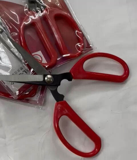 Tailor Scissors /Heavy Duty Red Handle Scissor /Kulit Scissors/Gunting ...