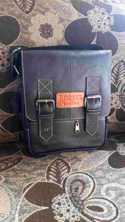 Rozzer tas selempang pria kulit sapi model sabuk | Lazada Indonesia