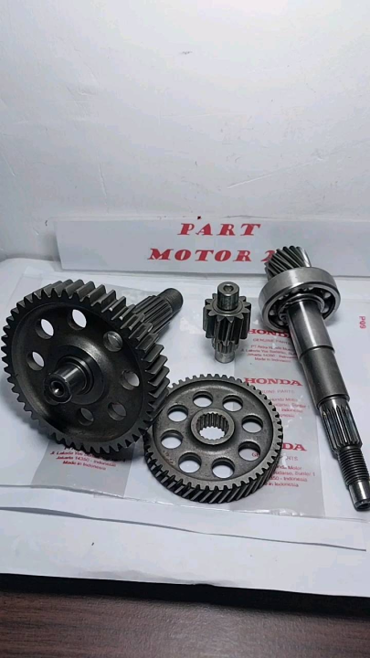 Gigi gear rasio gardan komplit set as roda 4pcs Beat Karbu Spacy Scoopy ...