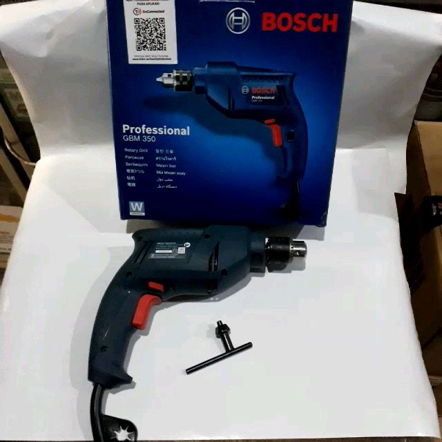 Bor Besi Bosch 10mm GBM350 Mesin Bor Kayu 10 mm GBM 350 drill | Lazada ...